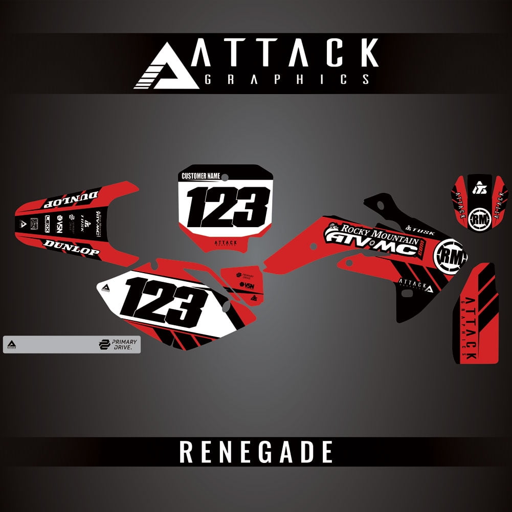 Attack Graphics Custom Renegade Complete Bike Graphics Kit For Honda ...