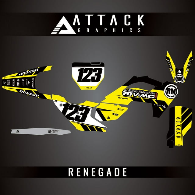 Attack Graphics Custom Renegade Complete Bike Graphics Kit For ...