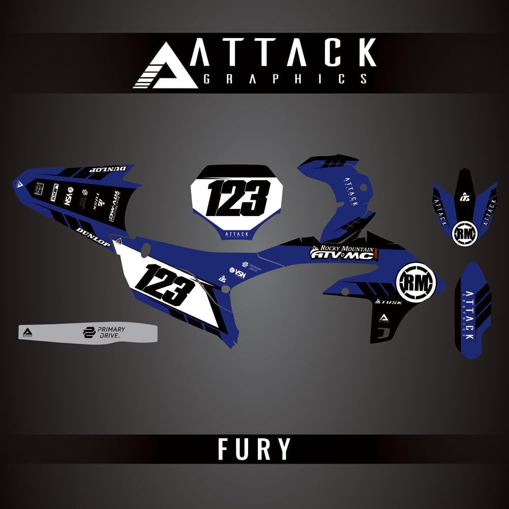 Attack Graphics Custom Renegade Complete Bike Graphics Kit for Yamaha ...