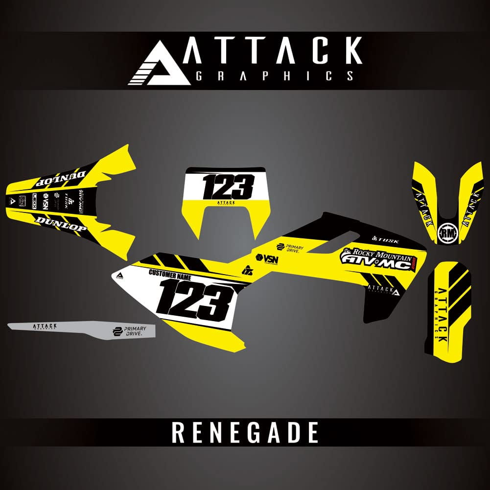 Attack Graphics Custom Renegade Complete Bike Graphics Kit for ...