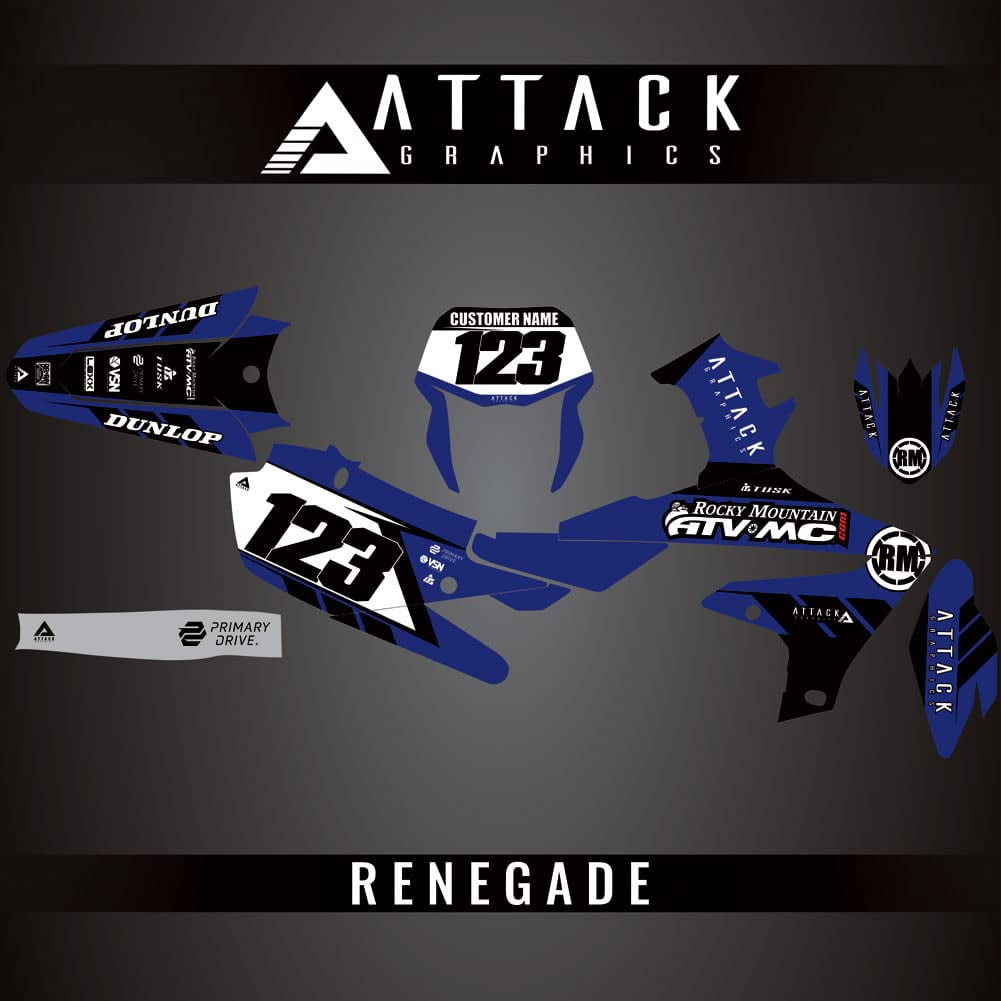 Attack Graphics Custom Renegade Complete Bike Graphics Kit for Yamaha ...