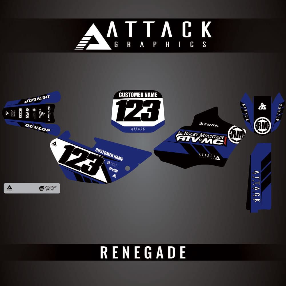 Attack Graphics Custom Renegade Complete Bike Graphics Kit for Yamaha ...
