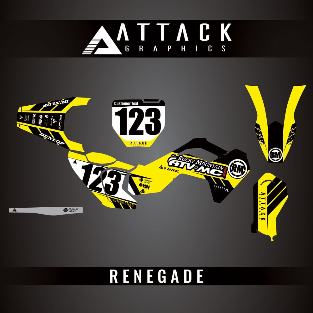 Attack Graphics Custom Renegade Complete Bike Graphics Kit - Walmart.com