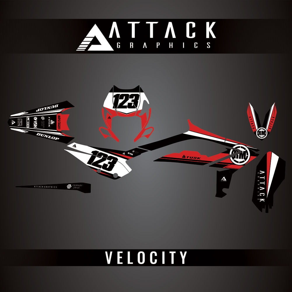 Attack Graphics Custom Velocity Complete Bike Graphics Kit for Beta 300 ...