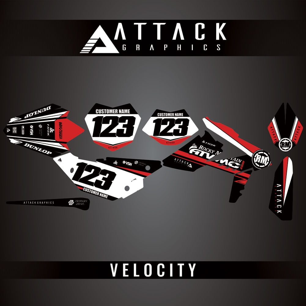 Attack Graphics Custom Velocity Complete Bike Graphics Kit for Beta 430 ...