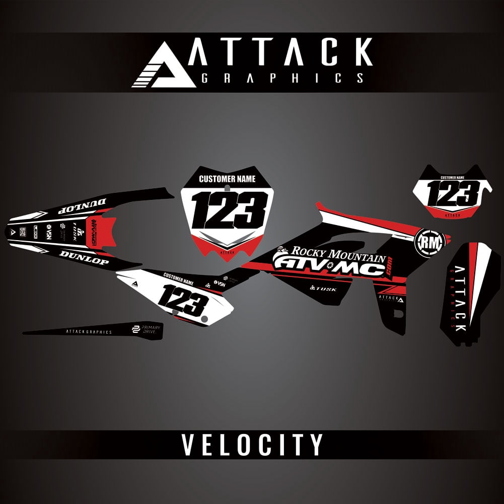 Attack Graphics Custom Velocity Complete Bike Graphics Kit for Beta 430 ...