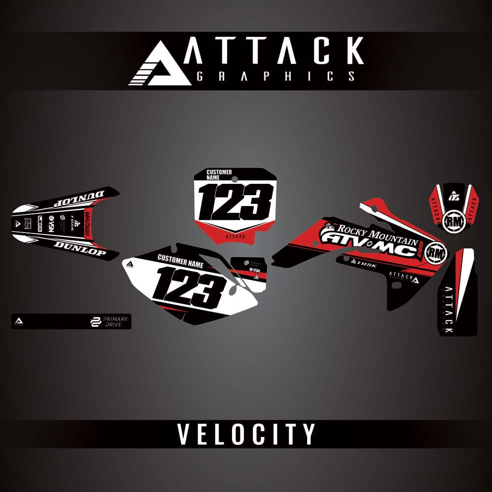 Attack Graphics Custom Velocity Complete Bike Graphics Kit for Honda ...