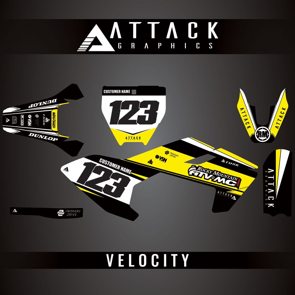 Attack Graphics Custom Velocity Complete Bike Graphics Kit for Husqvarna EE 5 2020 - Walmart.com