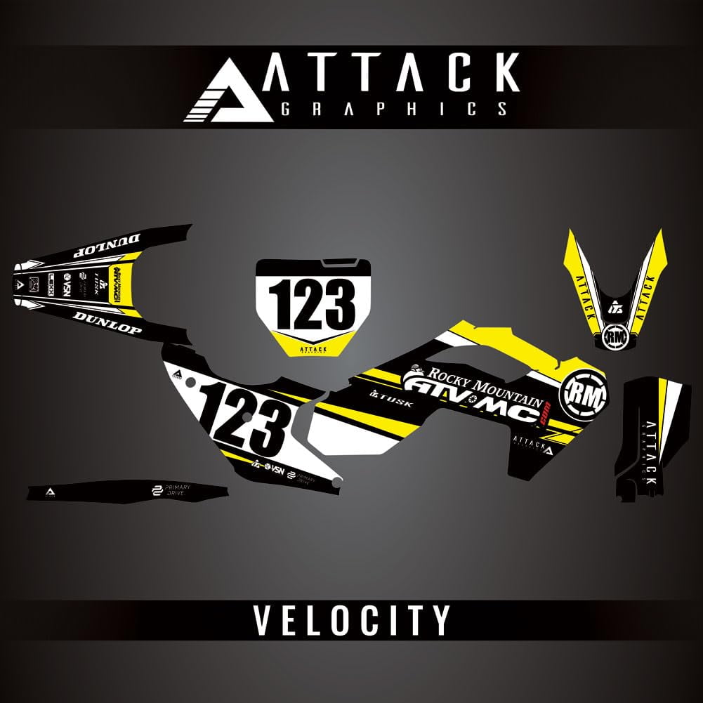 Attack Graphics Custom Velocity Complete Bike Graphics Kit for ...