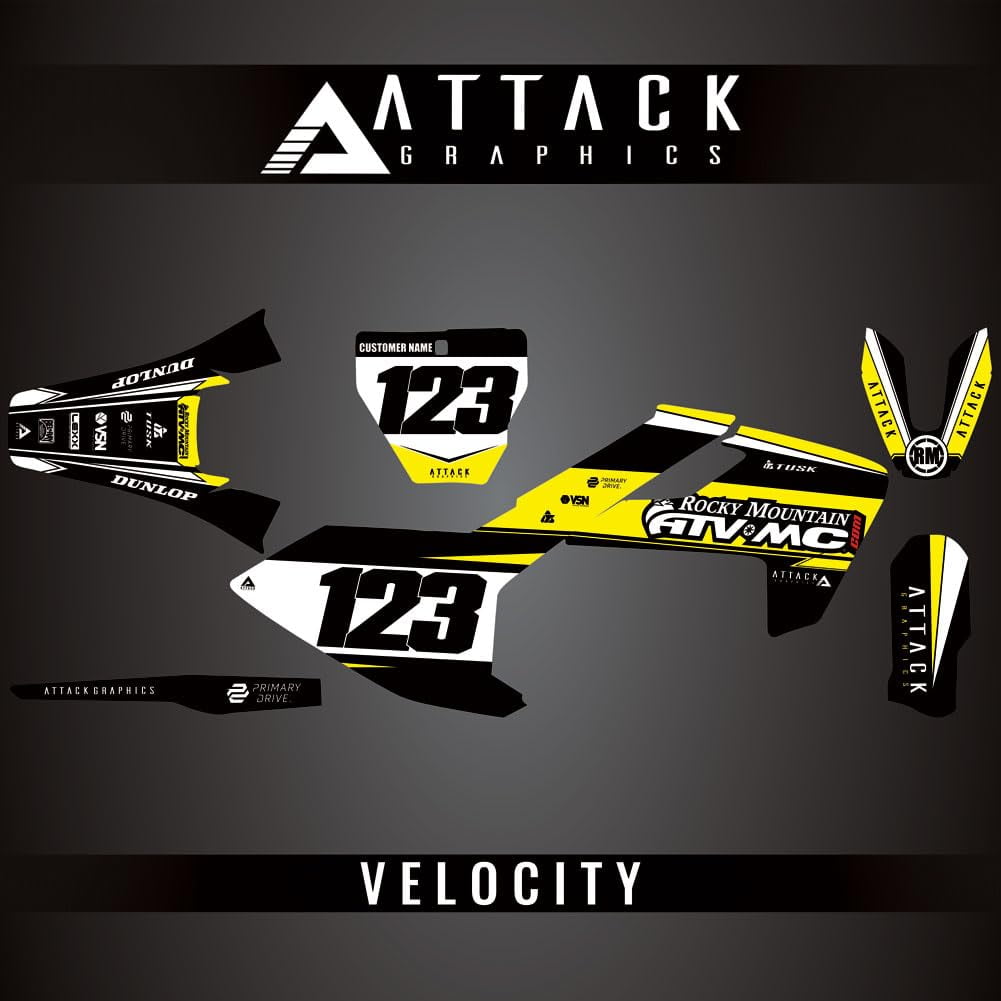 Attack Graphics Custom Velocity Complete Bike Graphics Kit for ...