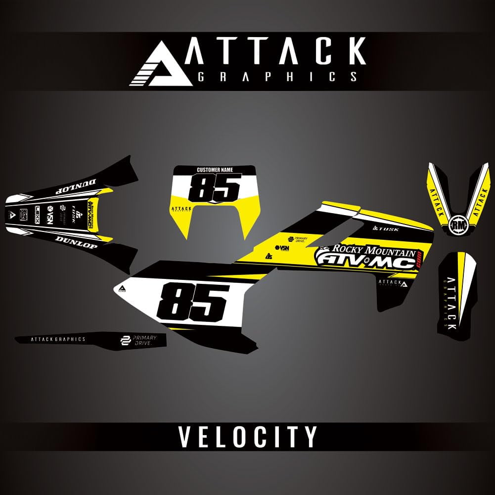 Attack Graphics Custom Velocity Complete Bike Graphics Kit for ...