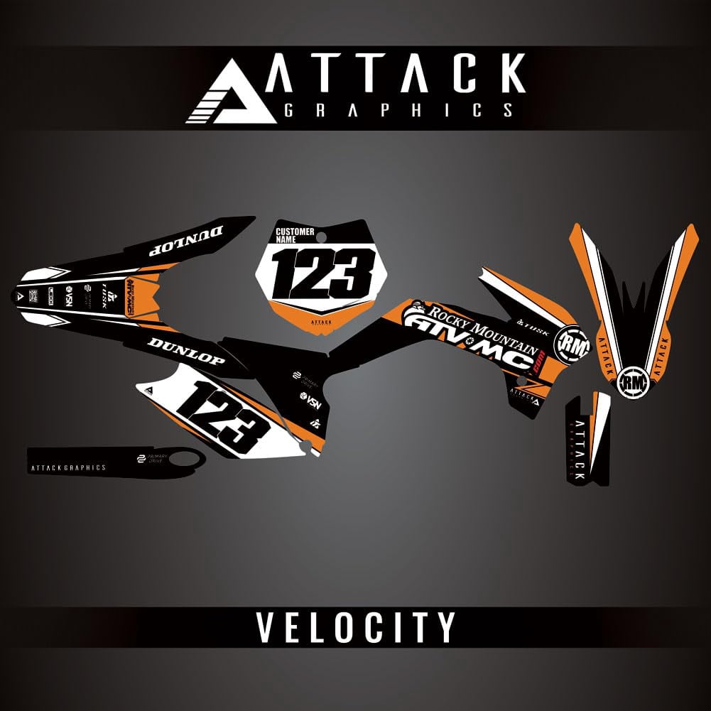 Attack Graphics Custom Velocity Complete Bike Graphics Kit for KTM 85 ...