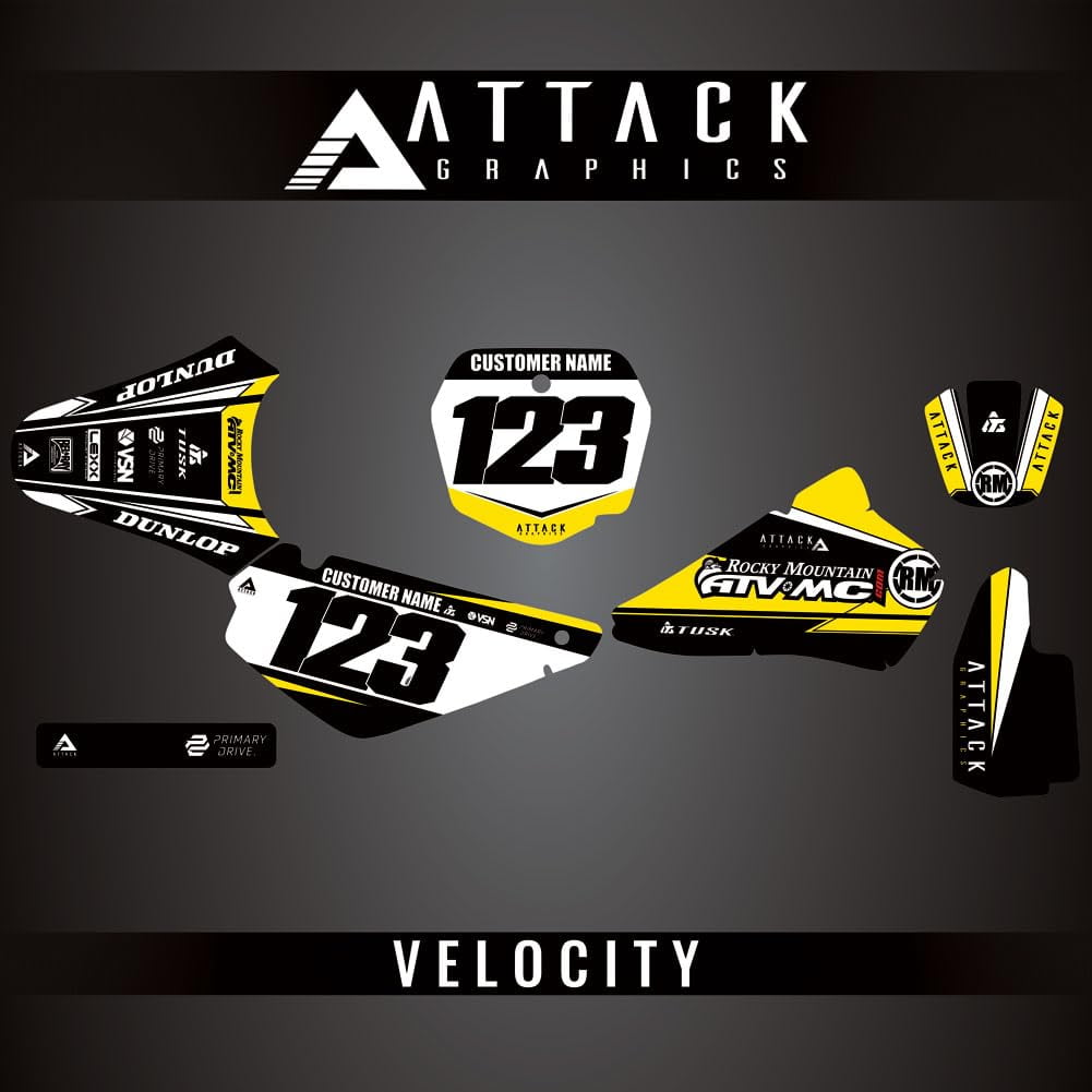 Attack Graphics Custom Velocity Complete Bike Graphics Kit for Suzuki ...