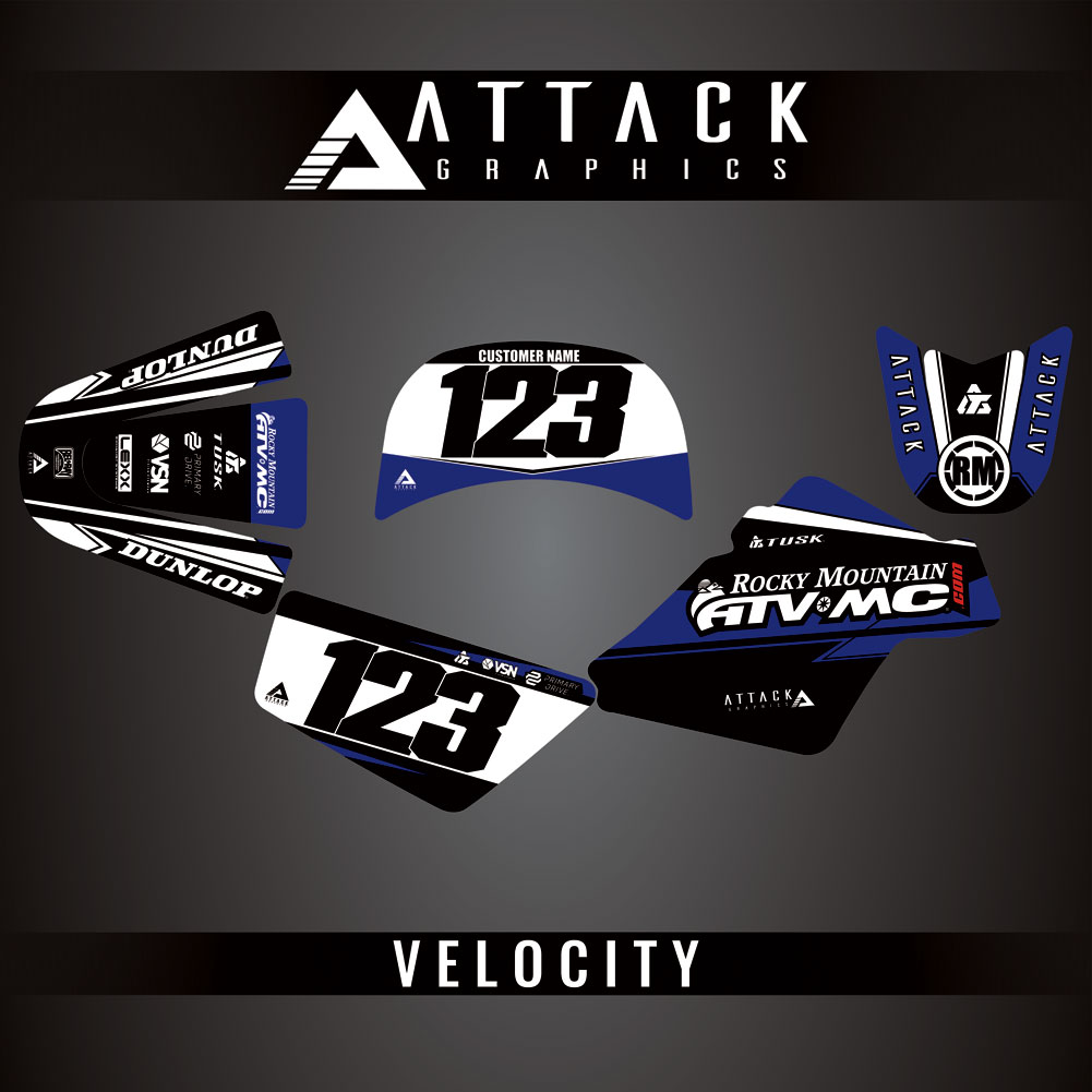 Attack Graphics Custom Velocity Complete Bike Graphics Kit for Yamaha ...