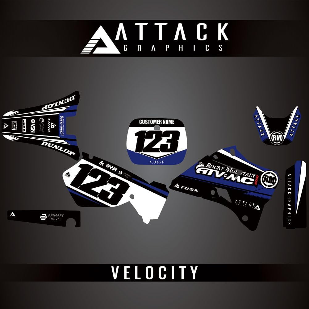 Attack Graphics Custom Velocity Complete Bike Graphics Kit for Yamaha ...