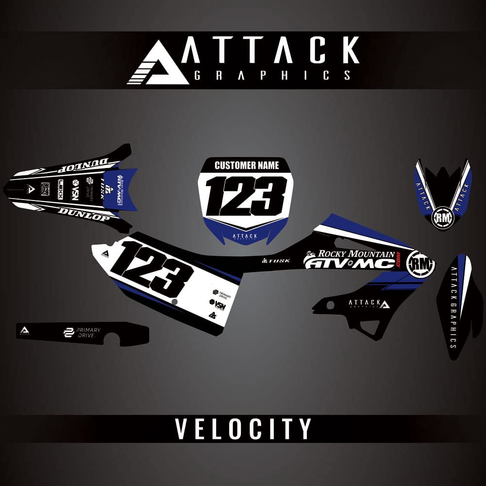 Attack Graphics Custom Velocity Complete Bike Graphics Kit for Yamaha ...