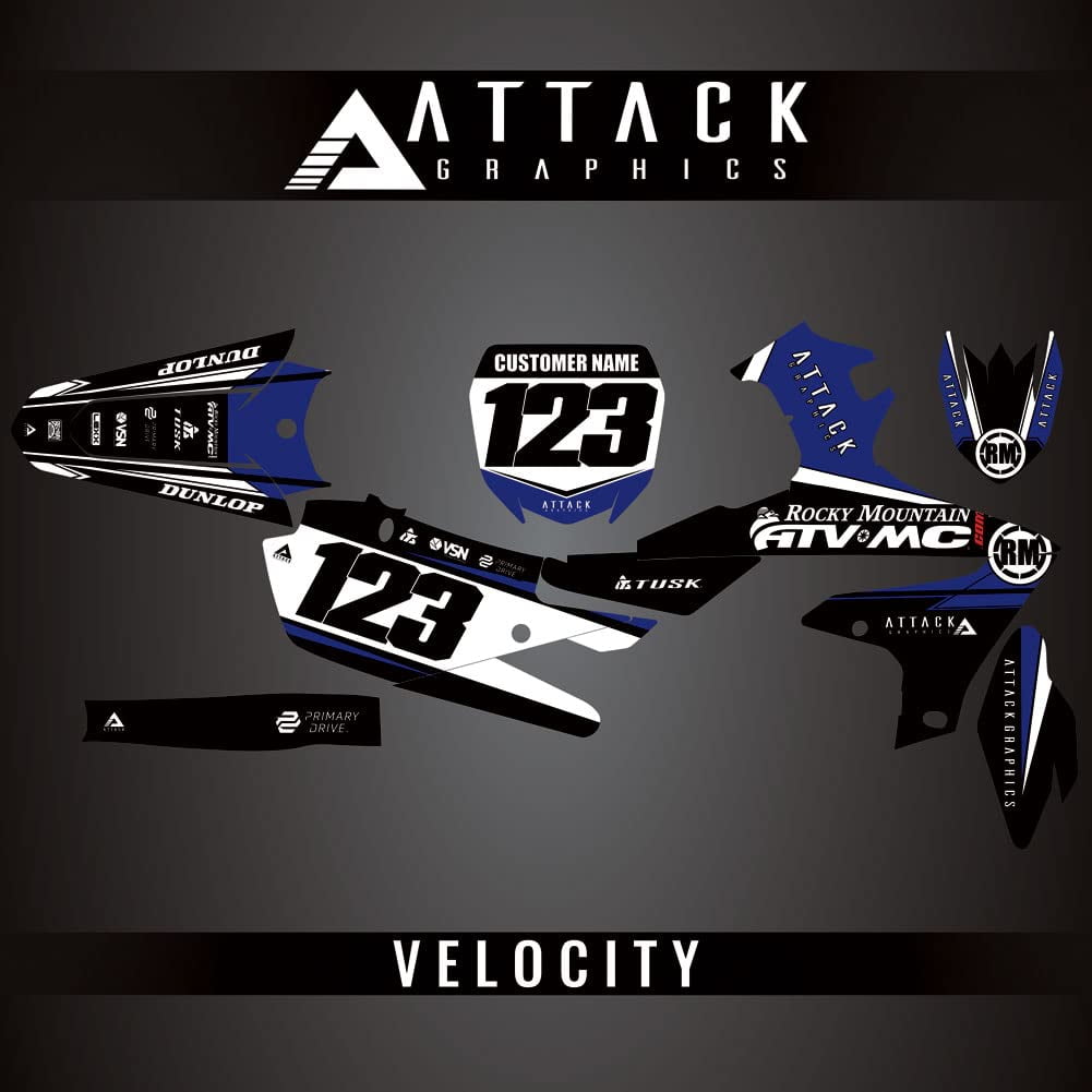 Attack Graphics Custom Velocity Complete Bike Graphics Kit for Yamaha ...