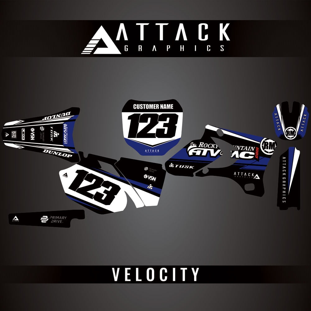 Attack Graphics Custom Velocity Complete Bike Graphics Kit for Yamaha ...