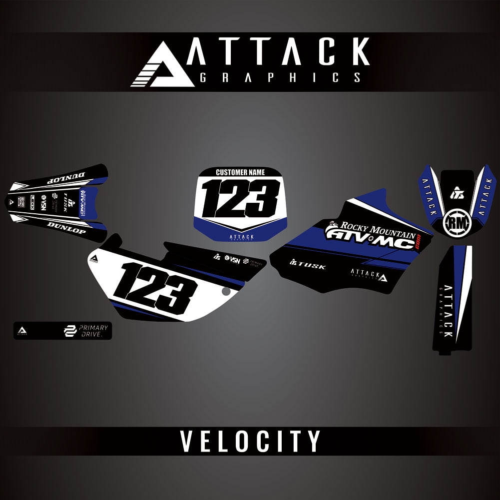 Attack Graphics Custom Velocity Complete Bike Graphics Kit for Yamaha ...