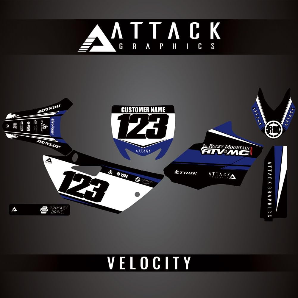 Attack Graphics Custom Velocity Complete Bike Graphics Kit for Yamaha ...