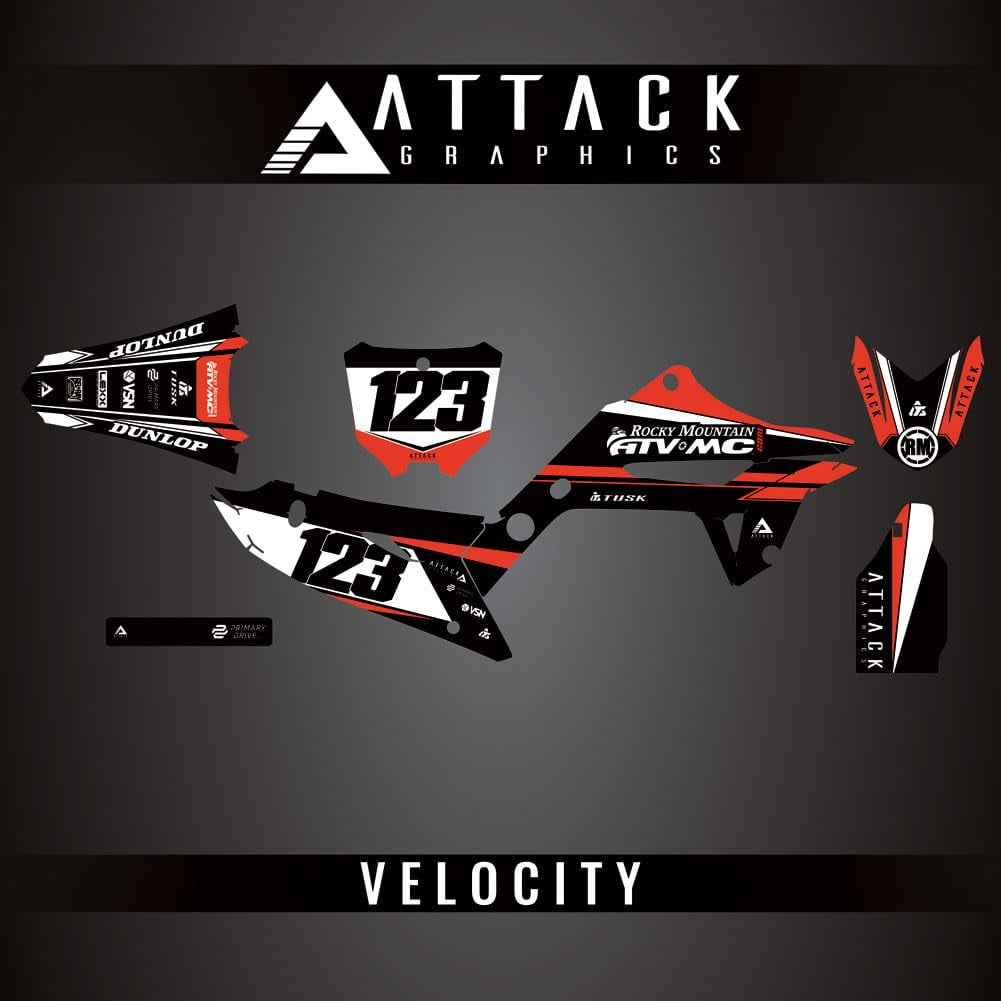 Attack Graphics Custom Velocity Complete Bike Restyle Graphics Kit 2022 ...