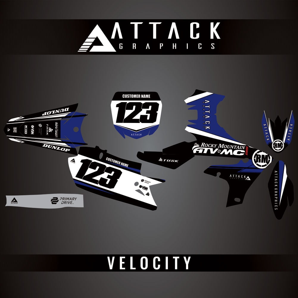 Attack Graphics Custom Velocity Complete Bike Restyle Graphics Kit ...