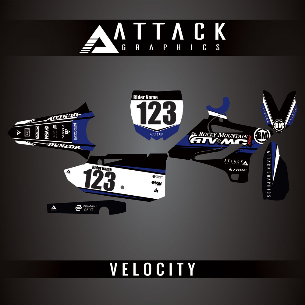 Attack Graphics Custom Velocity Complete Bike Restyle Graphics Kit ...
