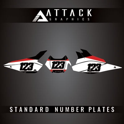 Attack Graphics Elite Number Plate Backgrounds For Beta 250 Xtrainer ...