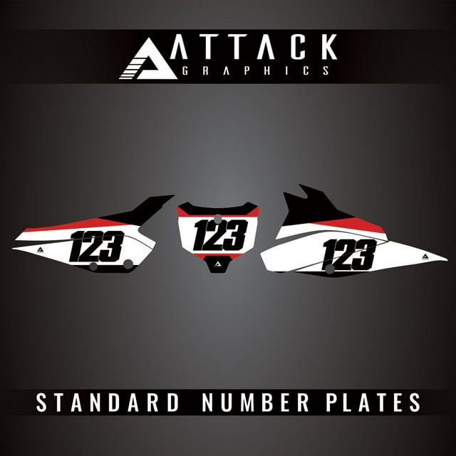 Attack Graphics Elite Number Plate Backgrounds For Beta 300 RX 2025 ...