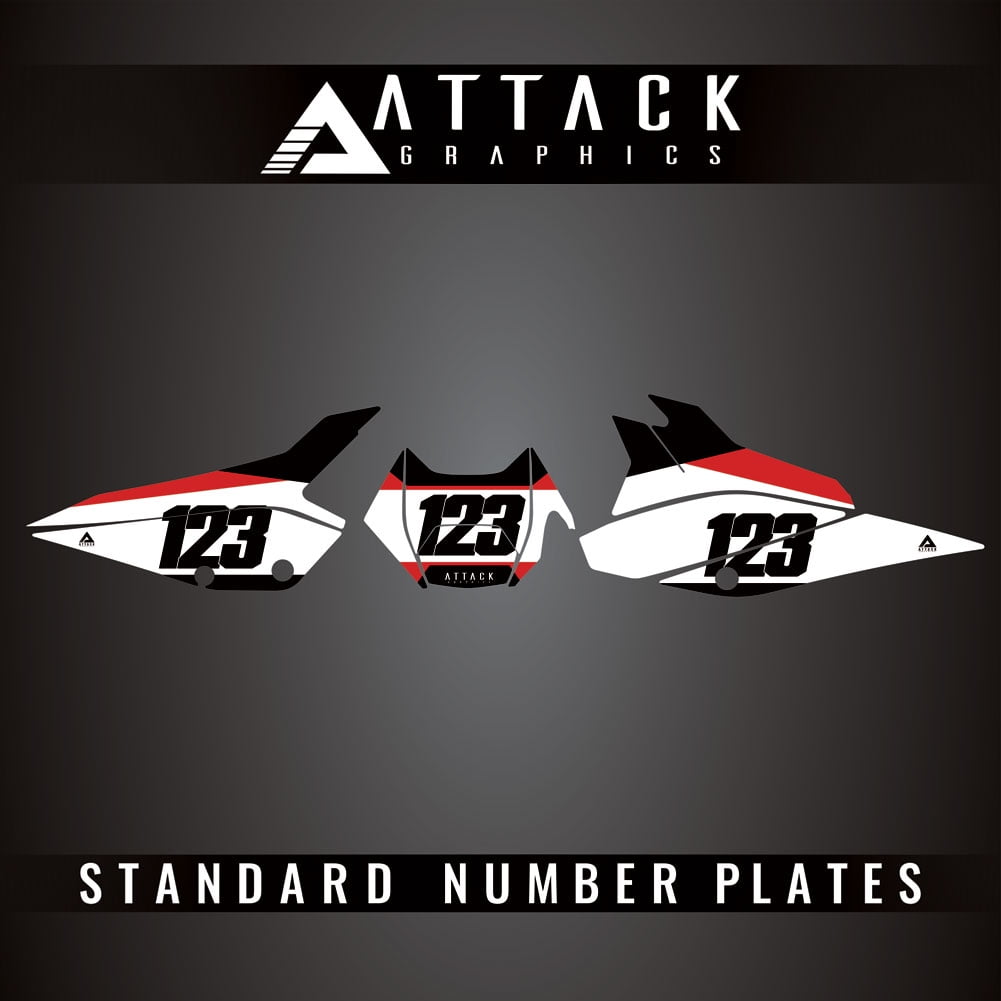 Attack Graphics Elite Number Plate Backgrounds For Beta 300 Xtrainer ...