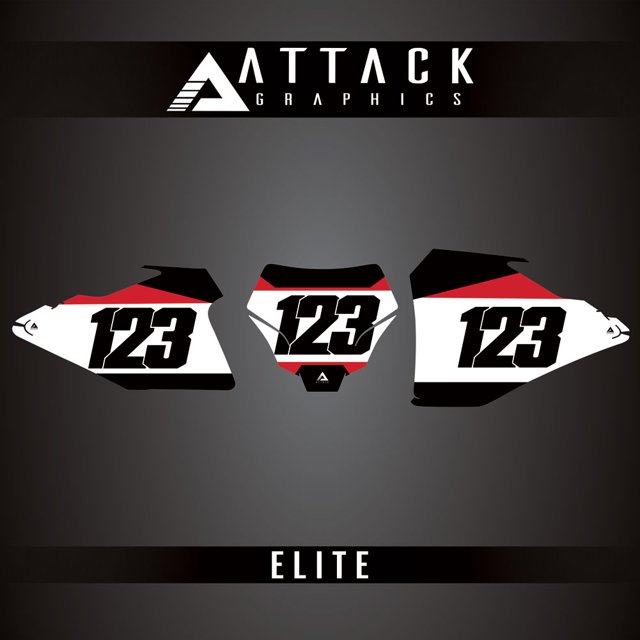 Attack Graphics Elite Number Plate Backgrounds For GASGAS MC 250F 2025 ...
