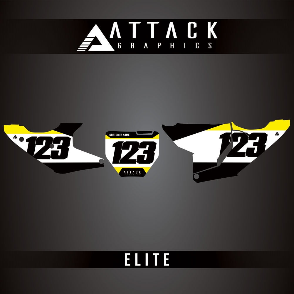 Attack Graphics Elite Number Plate Backgrounds For Husqvarna FX 350 ...