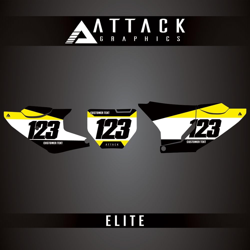 Attack Graphics Elite Number Plate Backgrounds for Husqvarna TC 85 17/ ...