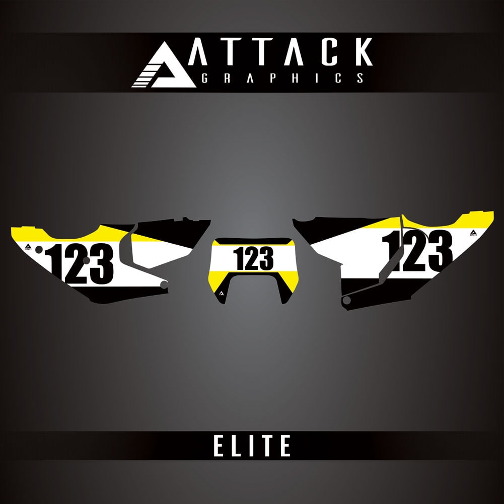 Attack Graphics Elite Number Plate Backgrounds For Husqvarna TE 300 Pro ...