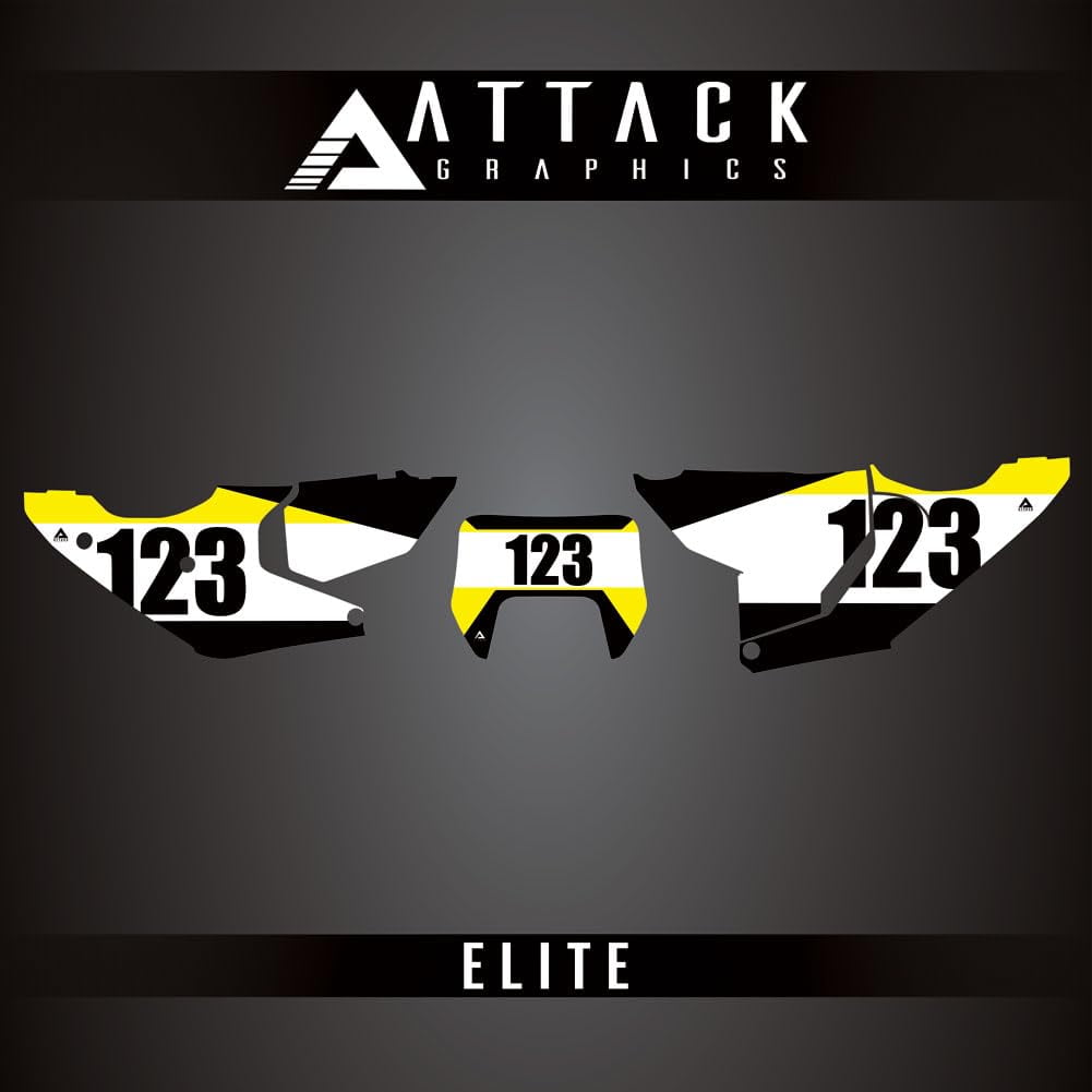 Attack Graphics Elite Number Plate Backgrounds for Husqvarna TE 300 Pro ...