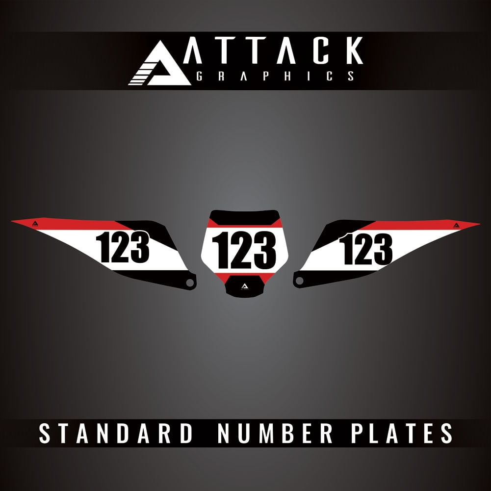 Attack Graphics Elite Number Plate Backgrounds For Stark Future Varg EX ...