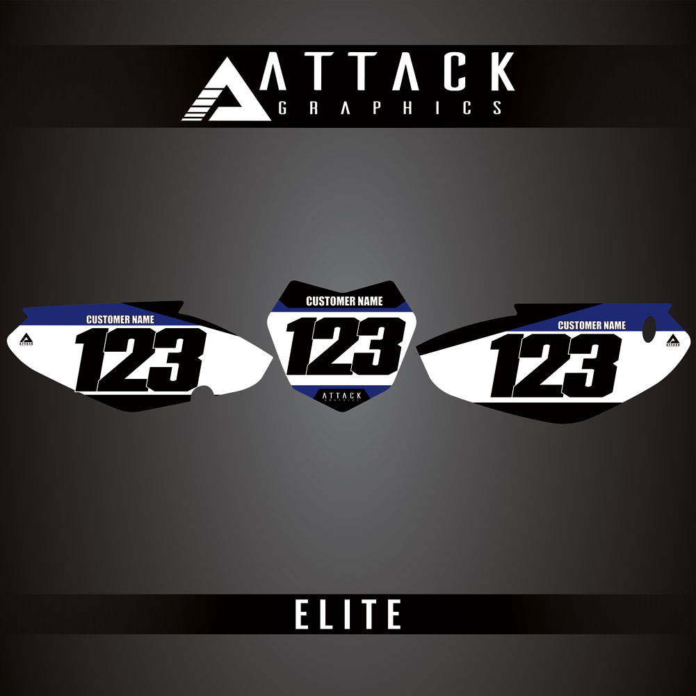 Attack Graphics Elite Number Plate Backgrounds For Yamaha TTR125LE 2025 ...