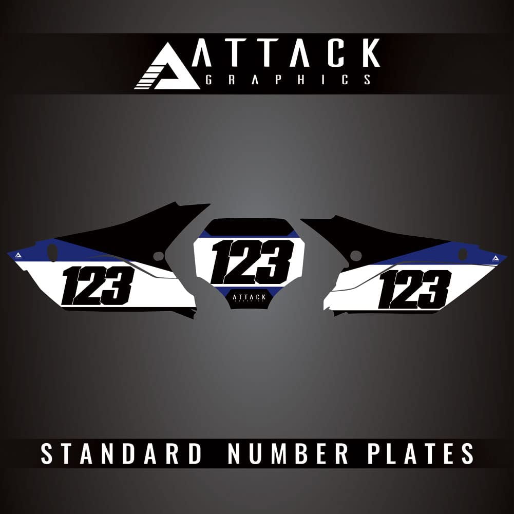 Attack Graphics Elite Number Plate Backgrounds for Yamaha YZ450F 2025 ...