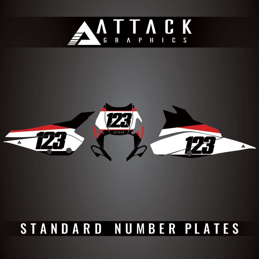 Attack Graphics Elite Number Plate Backgrounds for Beta 350 RR Race ...