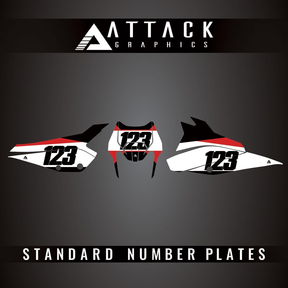 Attack Graphics Elite Number Plate Backgrounds for Beta 500 RS 2024 ...