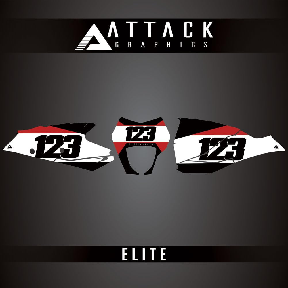 Attack Graphics Elite Number Plate Backgrounds for GASGAS EC 300 (Fuel ...