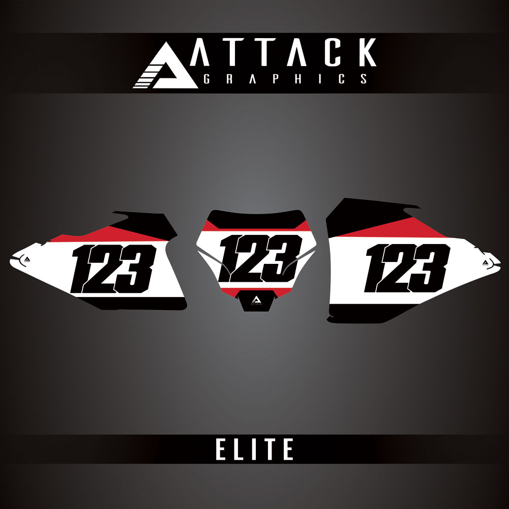 Attack Graphics Elite Number Plate Backgrounds for GASGAS MC 450F 2024 ...