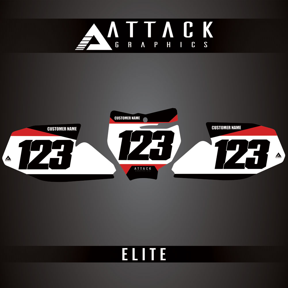 Attack Graphics Elite Number Plate Backgrounds for GASGAS MC 65 2022 ...