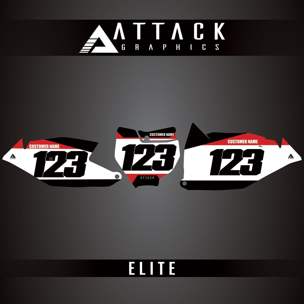 Attack Graphics Elite Number Plate Backgrounds for GASGAS MC 85 17/14 ...
