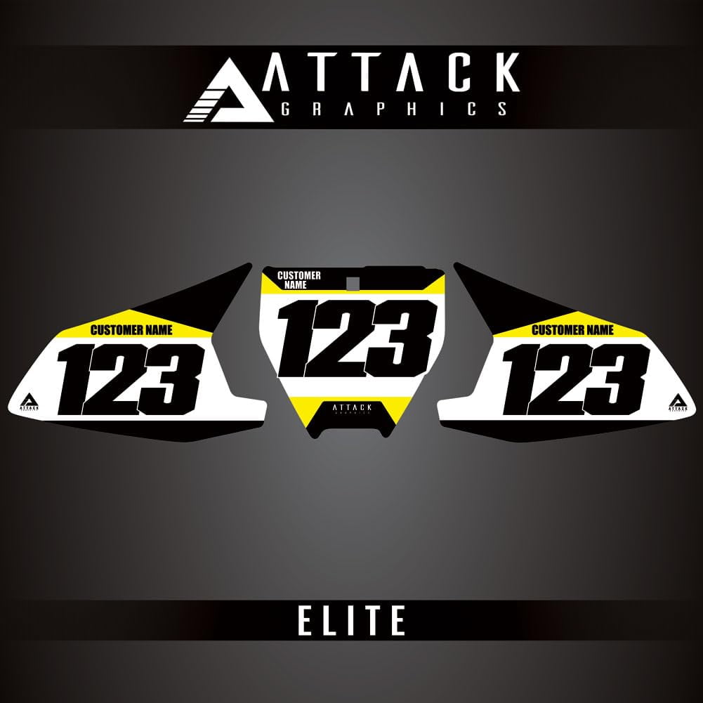 Attack Graphics Elite Number Plate Backgrounds for Husqvarna TC 50 2019 ...
