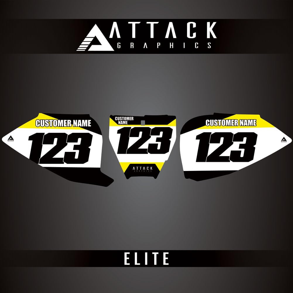 Attack Graphics Elite Number Plate Backgrounds for Husqvarna TC 85 19/ ...