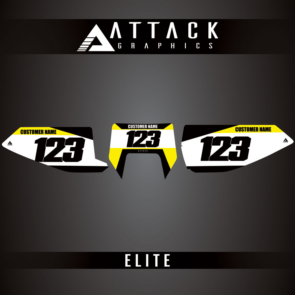 Attack Graphics Elite Number Plate Backgrounds for Husqvarna TE 150 ...