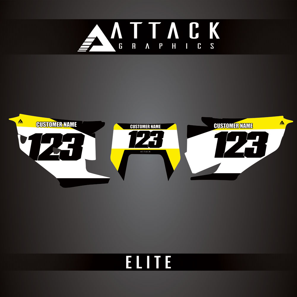 Attack Graphics Elite Number Plate Backgrounds for Husqvarna TE 300 ...
