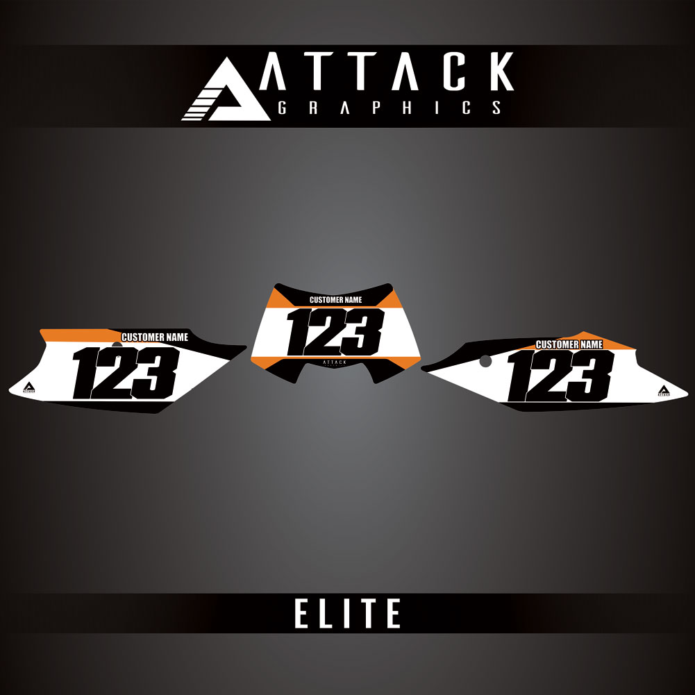 Attack Graphics Elite Number Plate Backgrounds for KTM 300 XC-W (E ...