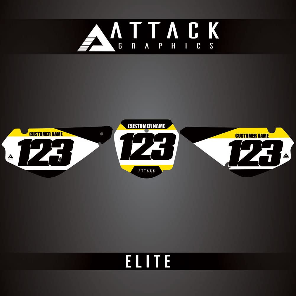 Attack Graphics Elite Number Plate Backgrounds for Suzuki RM85 2007 ...